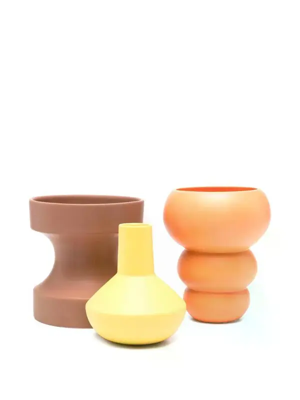 THE CONRAN SHOP Stacked Spheres Vases Set - Brown