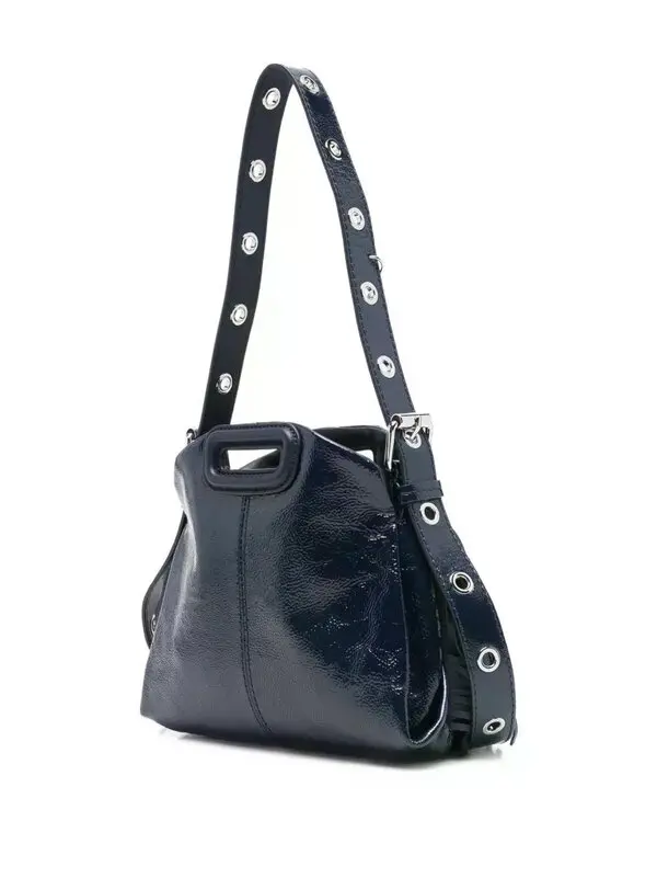 Maje Mini Bag With Fringe Embellishment - Blue
