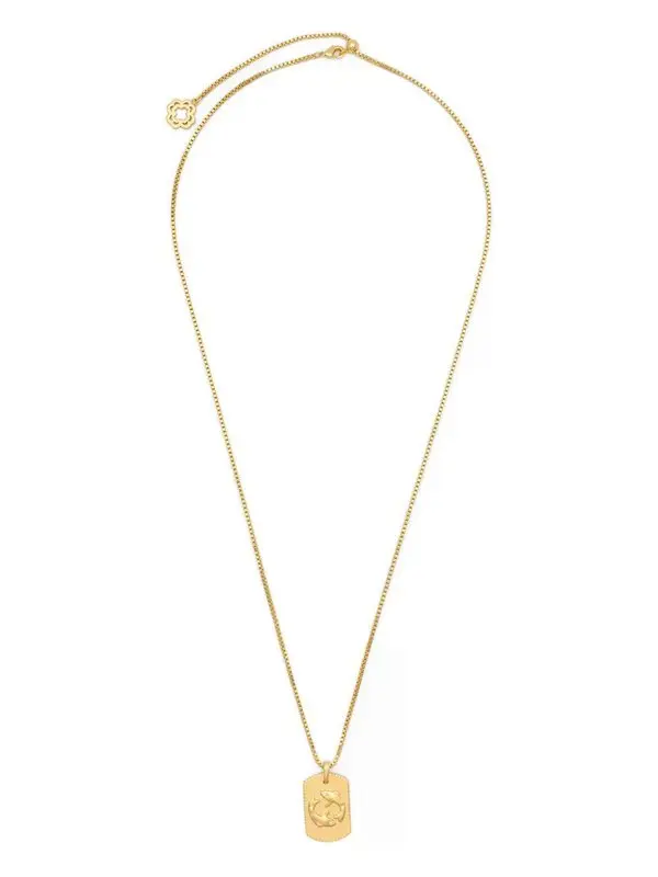 Maje Pisces-motif Pendant Necklace - Gold