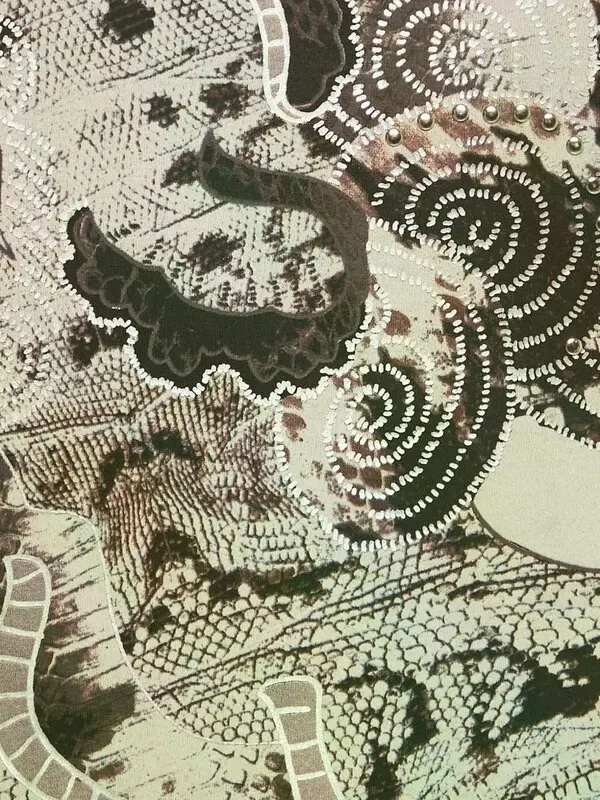 Roberto Cavalli Printed Stud T-shirt