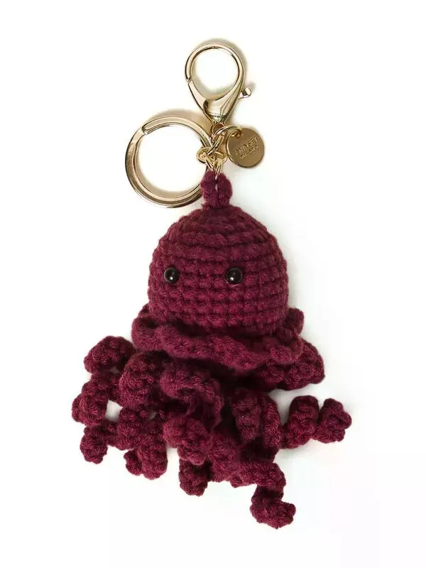TWINSET Crochet Octopus Keyring - Purple