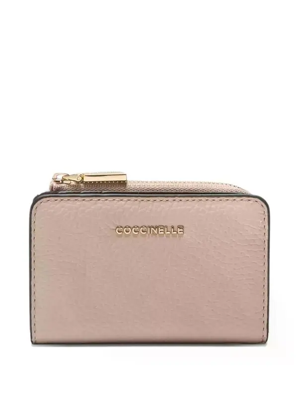 COCCINELLE Metallic-logo Cardholder - Pink