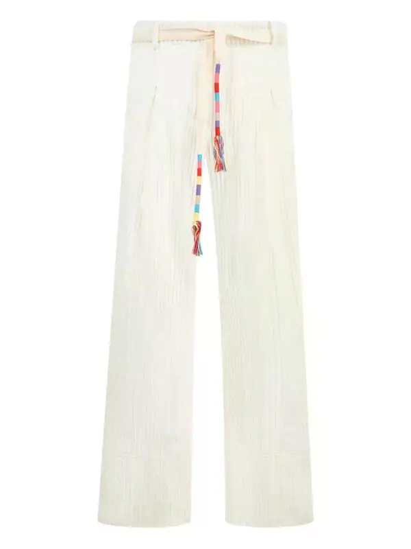 Mira Mikati Cord Belt Wide-leg Trousers