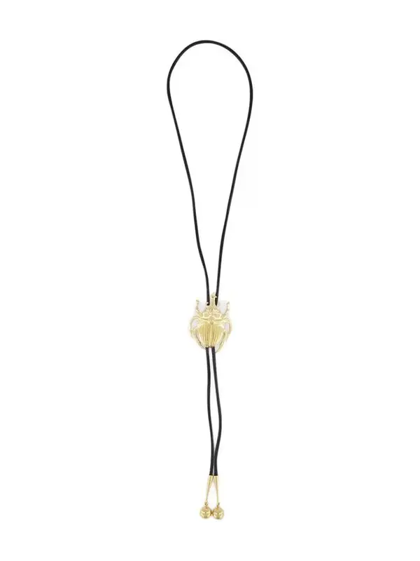La DoubleJ Scarab-motif Necklace - Gold