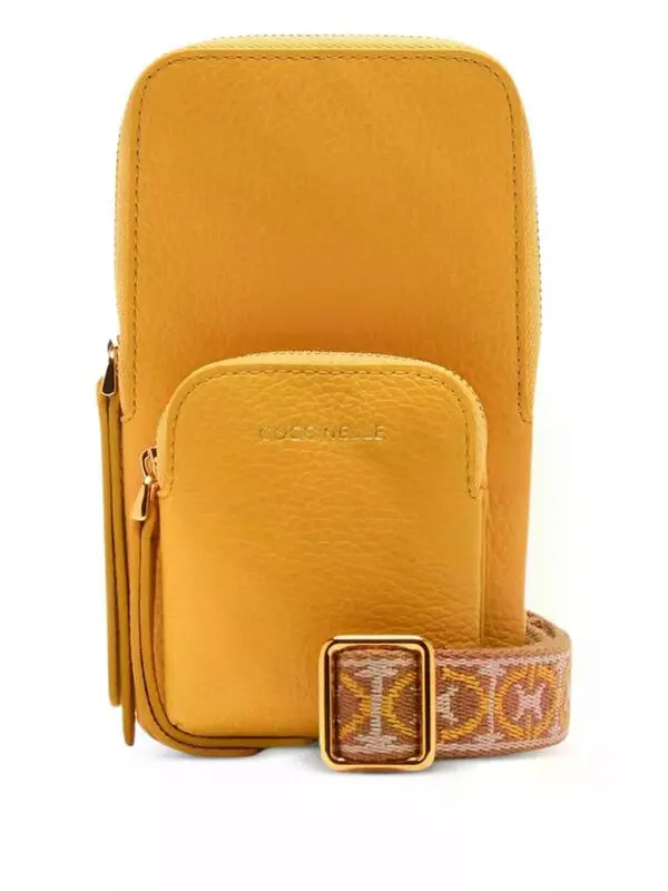COCCINELLE Pixie Leather Phone Case - Yellow