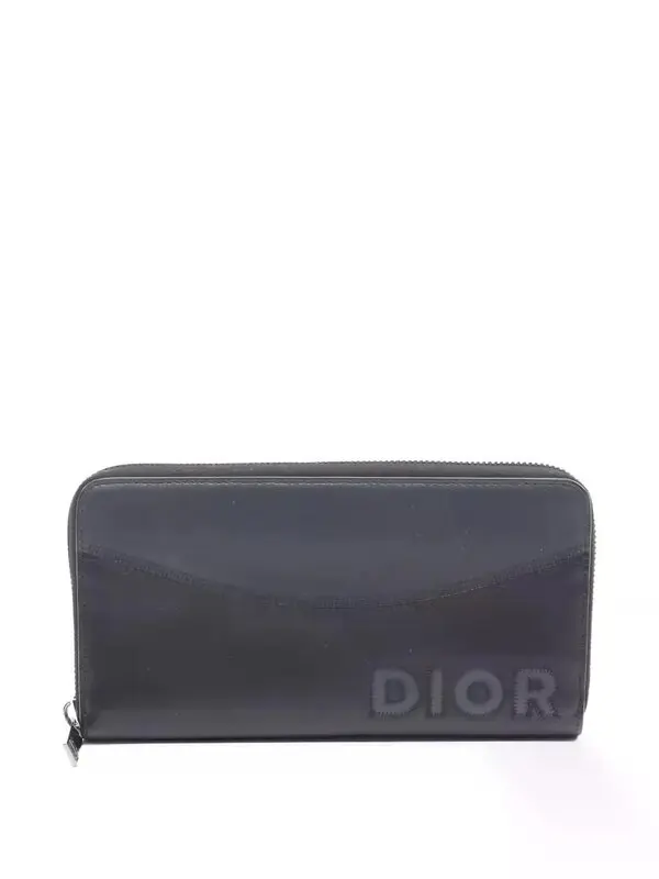 Dior 2010s Logo-detail Leather Wallet - Black