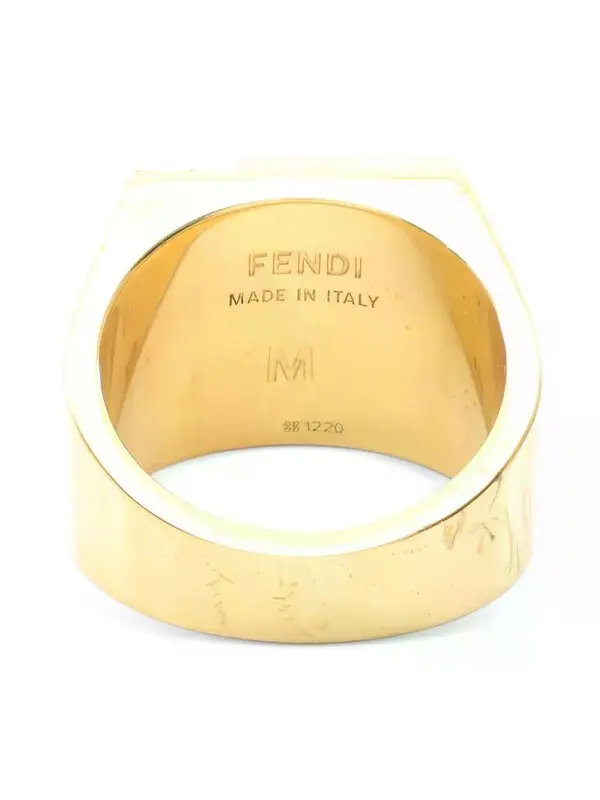 Fendi 2010s Ff Signet Ring