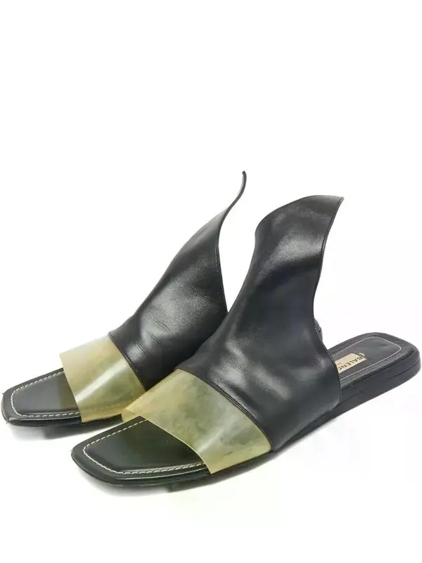 Balenciaga Leather Slide Sandals