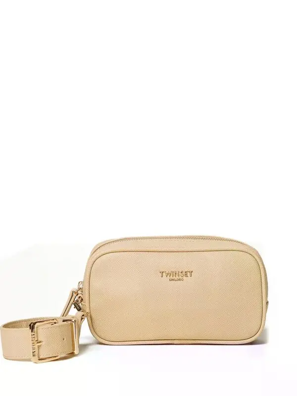TWINSET Logo Zip Purse - Neutrals