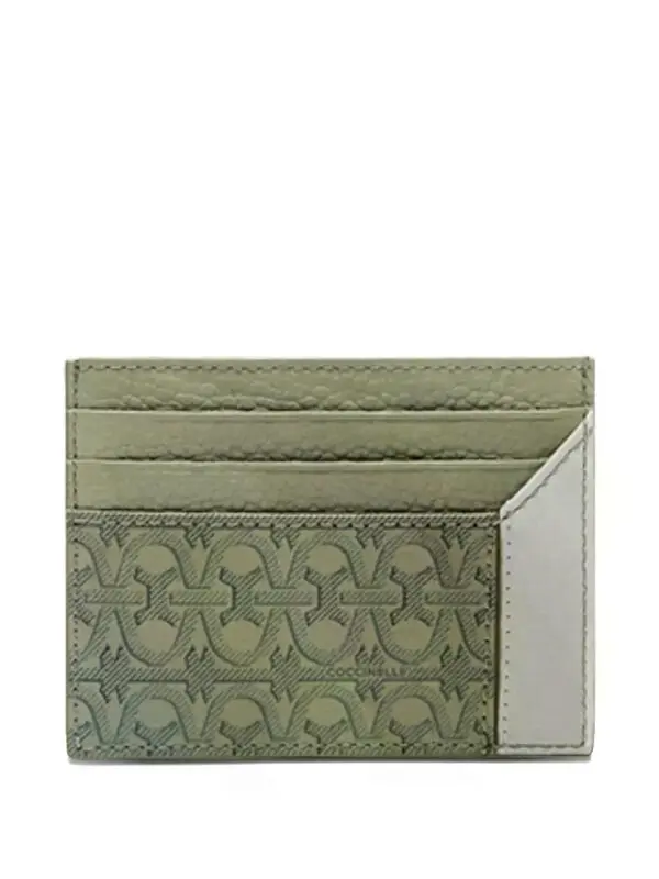 COCCINELLE Loreen Monogram-pattern Card Holder - Green