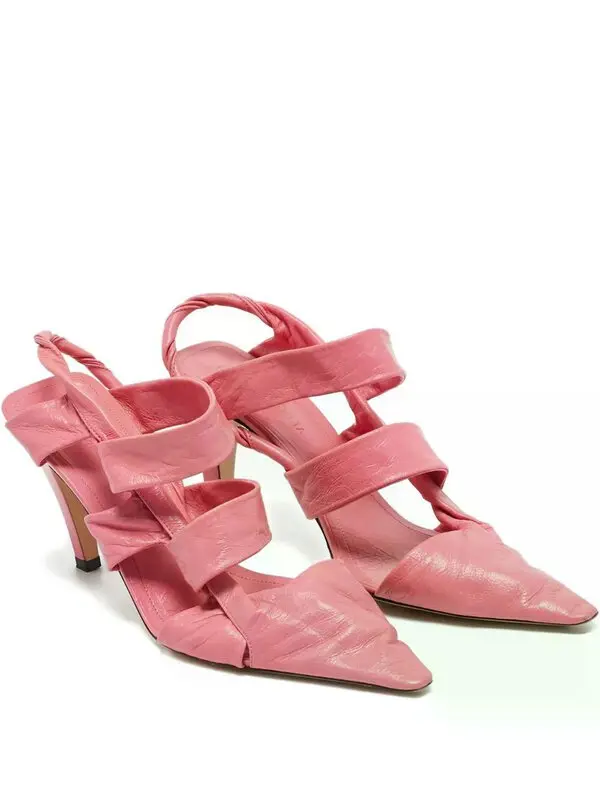 Bottega Veneta Pointed-toe Slingback Pumps - Pink