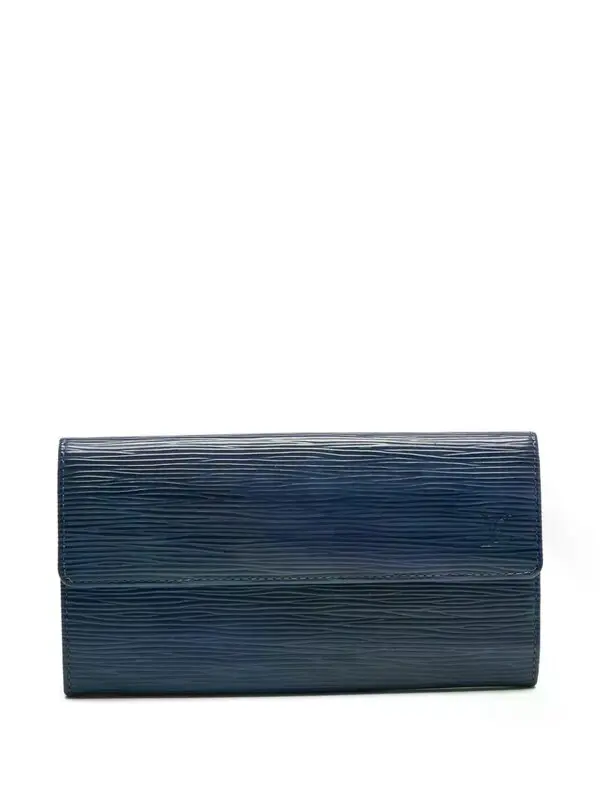 LOUIS VUITTON Sarah Leather Wallet - Blue