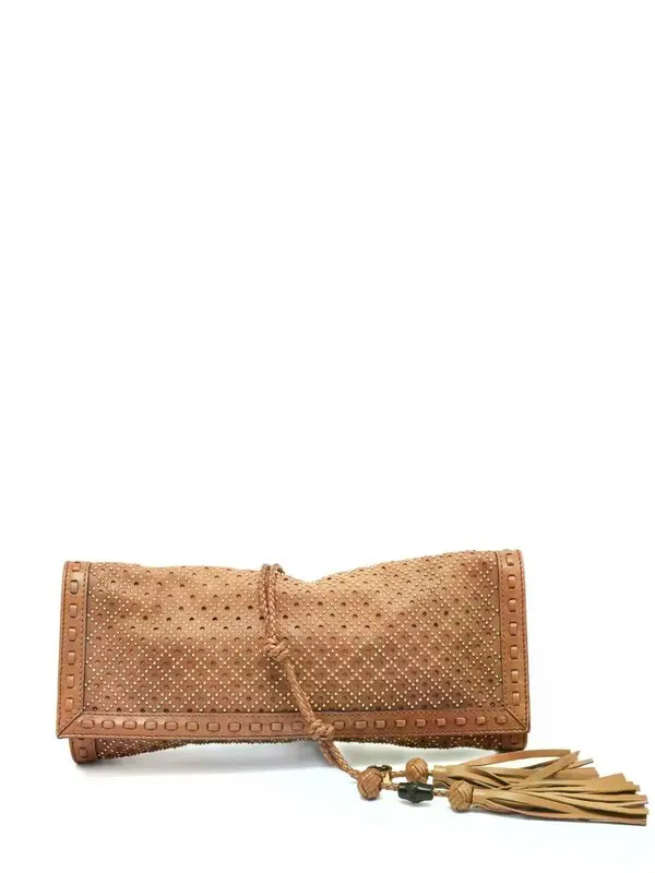 Gucci Perforated Studded Clutch Bag