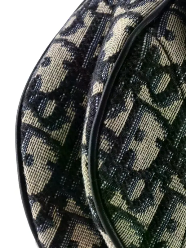 Dior Saddle Handbag Oblique Canvas Mini Shoulder Bag - Blue