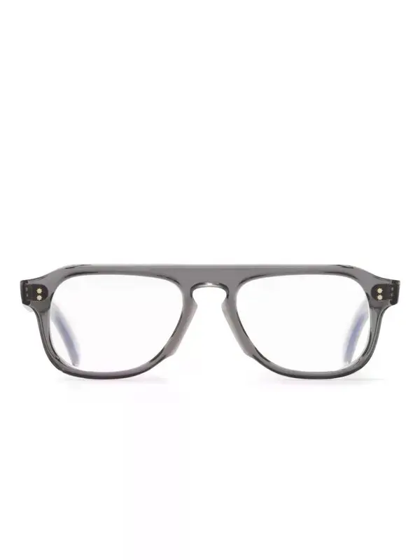 CUTLER & GROSS Square Frame Eyeglasses - Grey