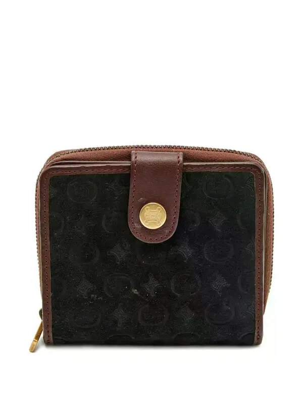 Celine Monogram-pattern Wallet - Black