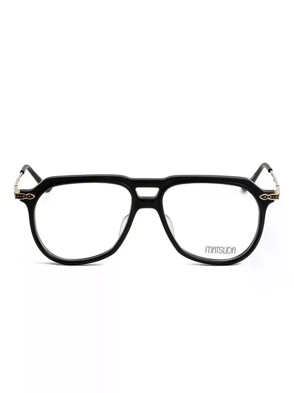 Matsuda Browline Eyeglasses - Black