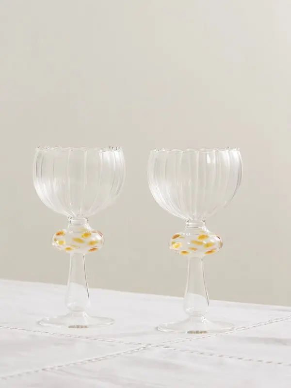 GOHAR WORLD Istanbul Set Of Two Wine Glasses - Multi