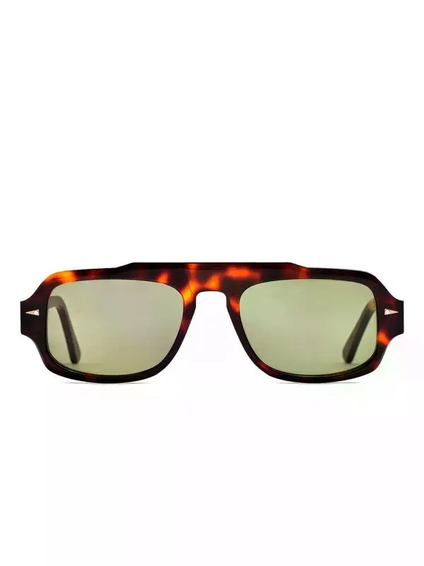 AHLEM George V Square-frame Sunglasses - Brown