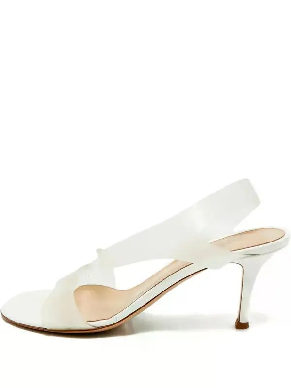 GIANVITO ROSSI Metropolis Slingback Sandals - White
