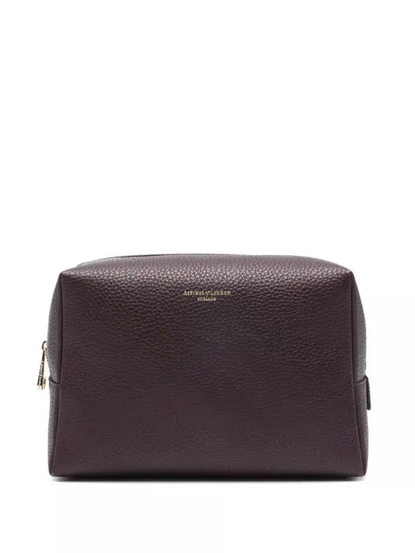 ASPINAL OF LONDON Logo-print Make Up Bag - Purple
