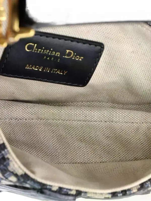 Dior Saddle Handbag Oblique Canvas Mini Shoulder Bag - Blue