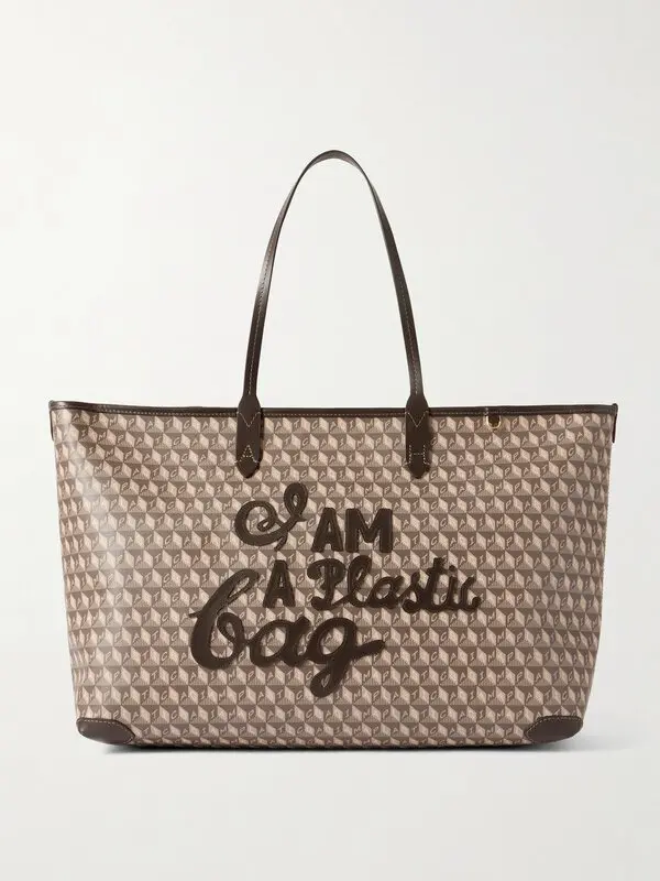 ANYA HINDMARCH I Am A Plastic Bag" Tote - Brown