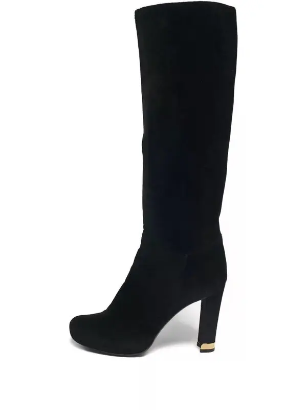 LOUIS VUITTON Suede Knee-length Boots