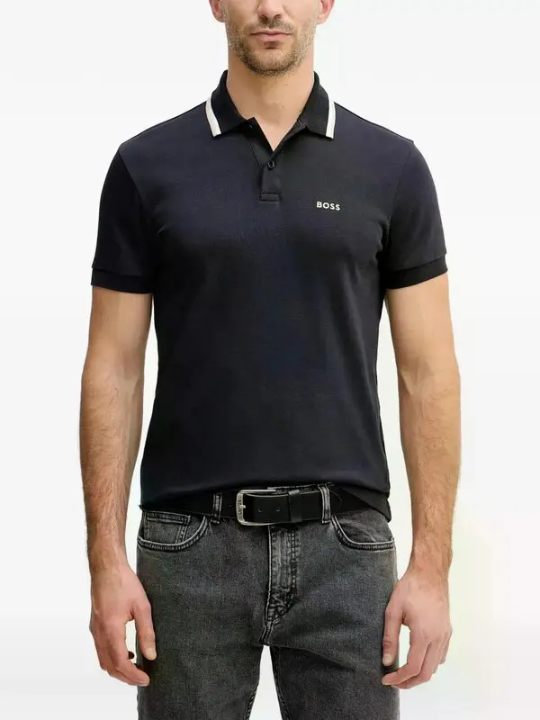 BOSS Short-sleeve Polo Shirt - Blue