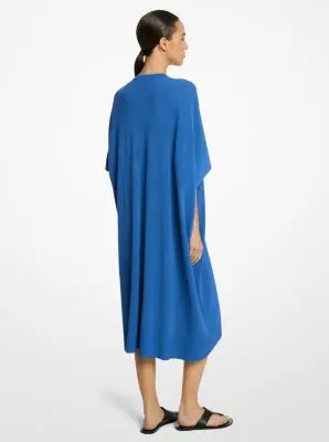 Michael Kors Stretch Viscose V-neck Caftan
