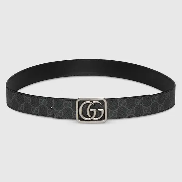 Gucci Reversible Gg Marmont Belt - Black