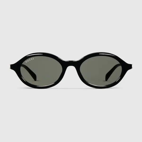 Gucci Round Frame Sunglasses - Black