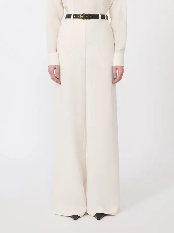 Max Mara Wide Leg Cady Trousers