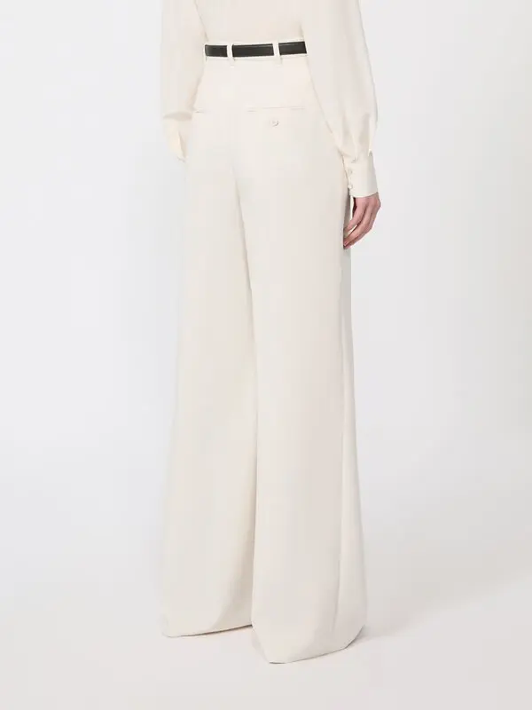 Max Mara Wide Leg Cady Trousers