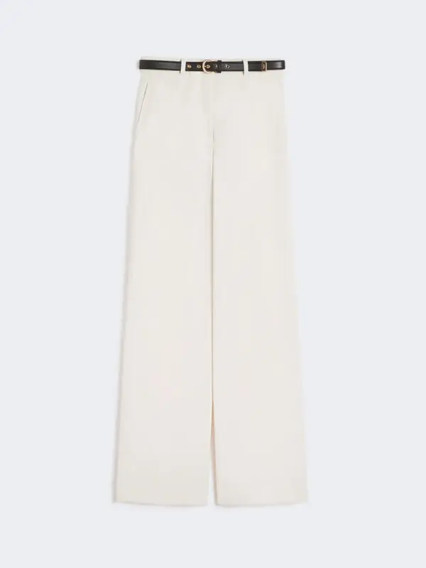 Max Mara Wide Leg Cady Trousers