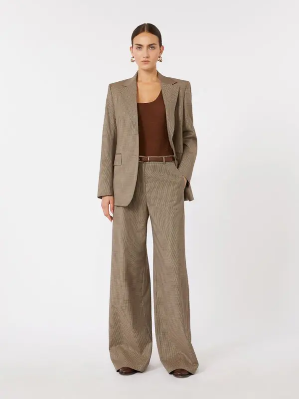 Max Mara Patterned Wide-leg Trousers