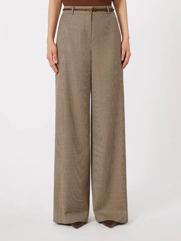 Max Mara Patterned Wide-leg Trousers