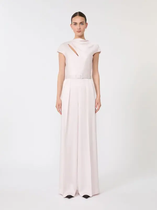 Max Mara Envers Satin Jumpsuit - Pink