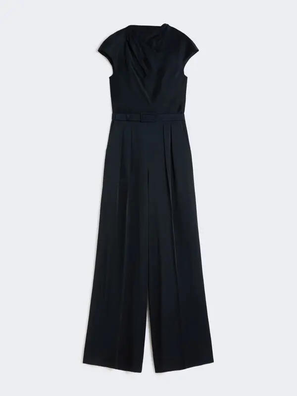Max Mara Envers Satin Jumpsuit - Midnightblue