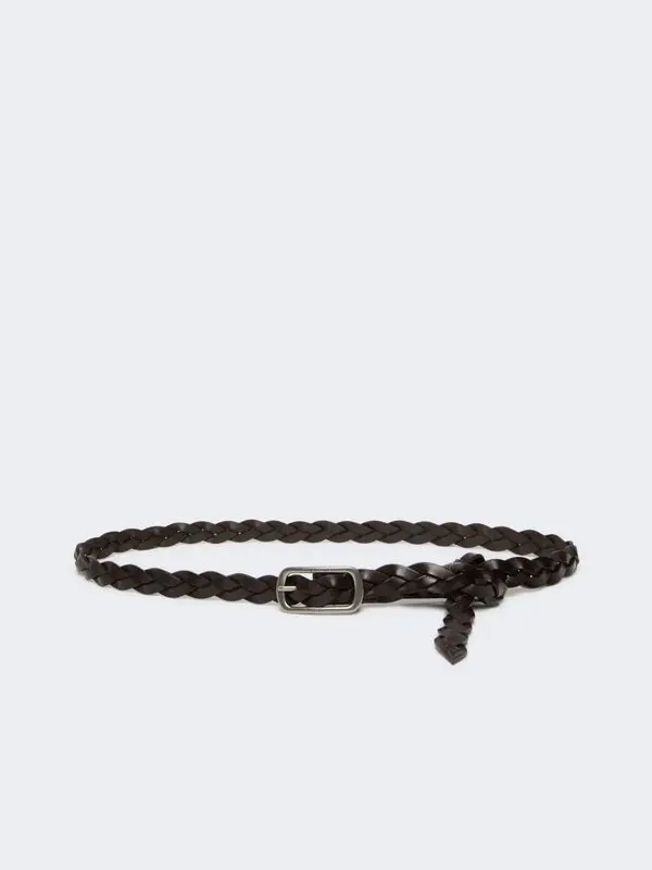 Max Mara Woven Leather Belt