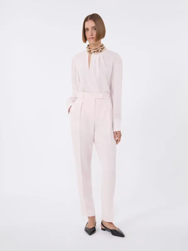Max Mara Cady Carrot Trousers - Pink