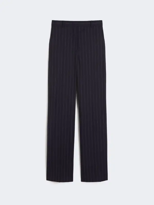 Max Mara Pinstripe Wool Trousers