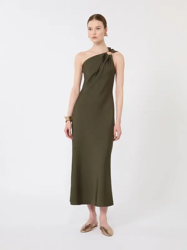 green emerald velvet dress Moss green wrap dress, silk dress, wrap dress, bridesmaid dress, wedding  guest dress, women dress, maxi dress, evening dress, long dress – ENME.ME main image 1