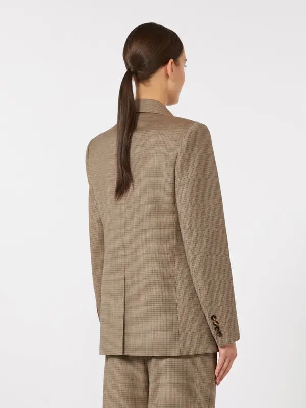 Max Mara Patterned Wool Twill Blazer