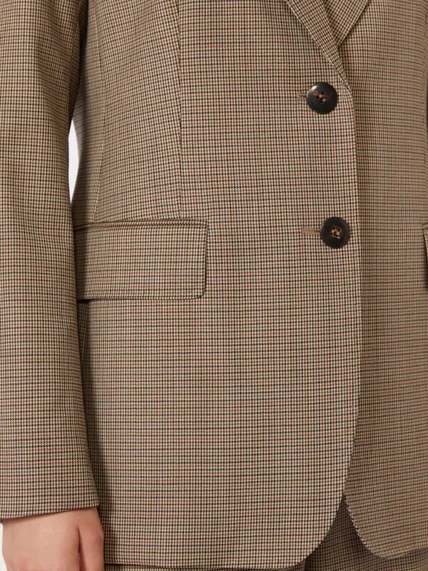 Max Mara Patterned Wool Twill Blazer