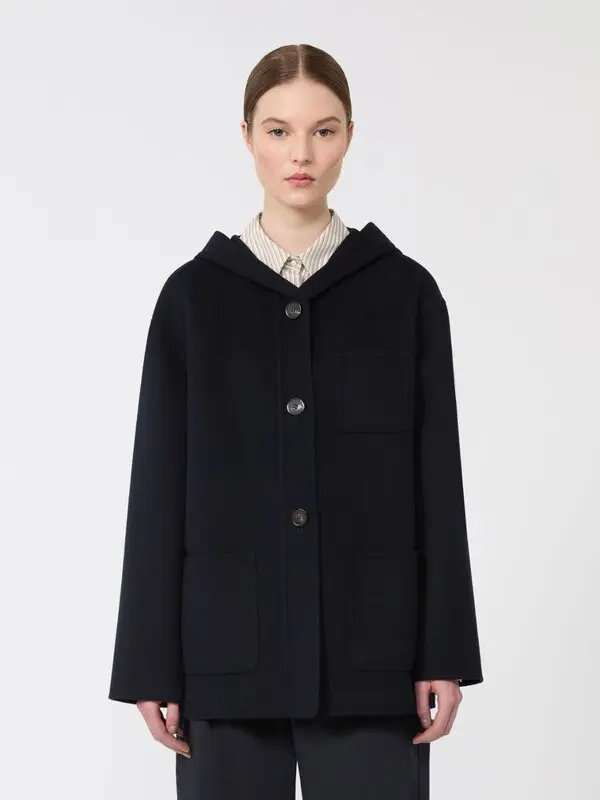 Max Mara Cashmere, Wool And Silk Hooded Coat