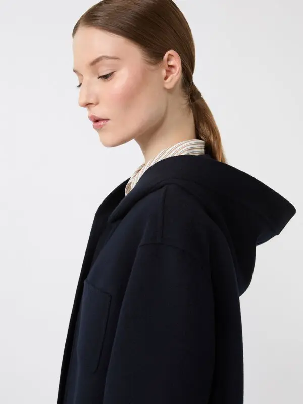 Max Mara Cashmere, Wool And Silk Hooded Coat