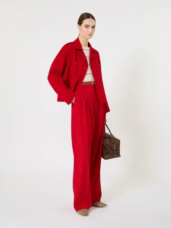 Max Mara Slim-fit Wool And Silk Sweater - White