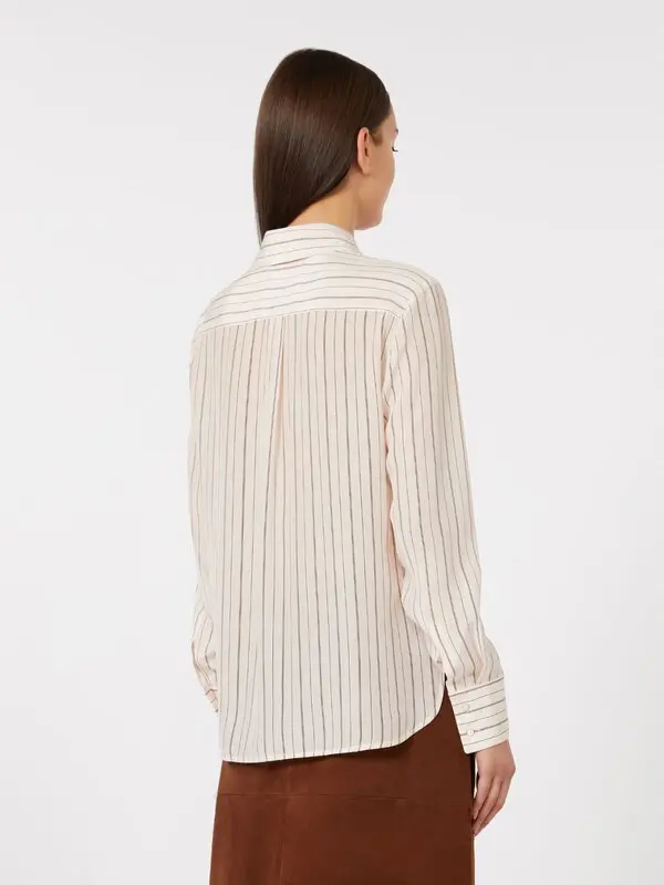 Max Mara Printed Crepe De Chine Shirt - Pink