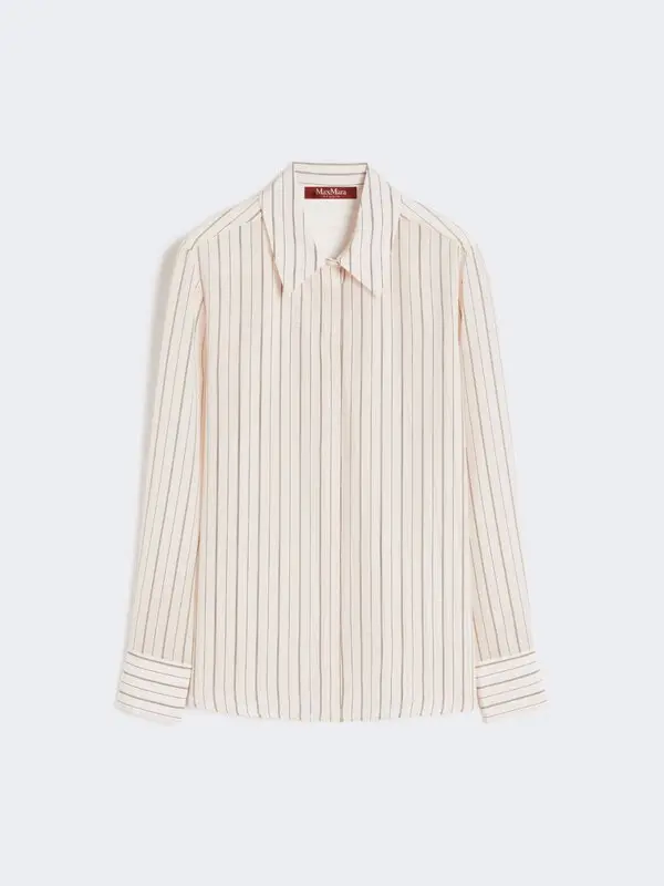 Max Mara Printed Crepe De Chine Shirt - Pink